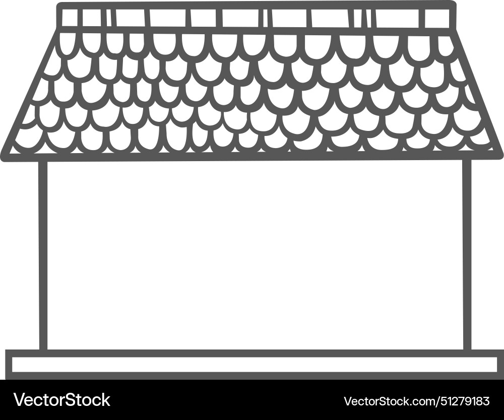 Abstract doodle house and building Royalty Free Vector Image