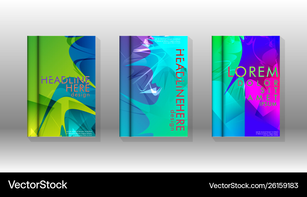 Design background cover with colorful abstract Vector Image