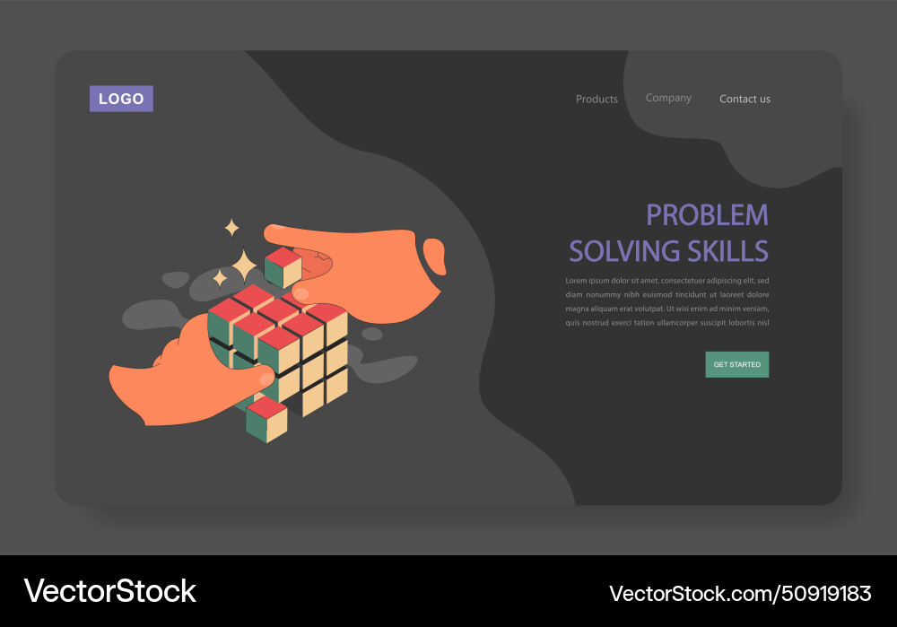 Problem-solving skills Royalty Free Vector Image
