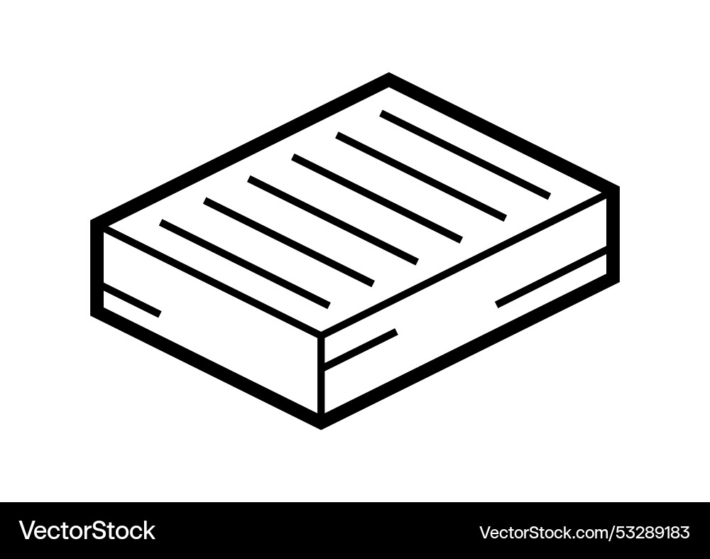 Stack of paper icon in isometry image for website Vector Image