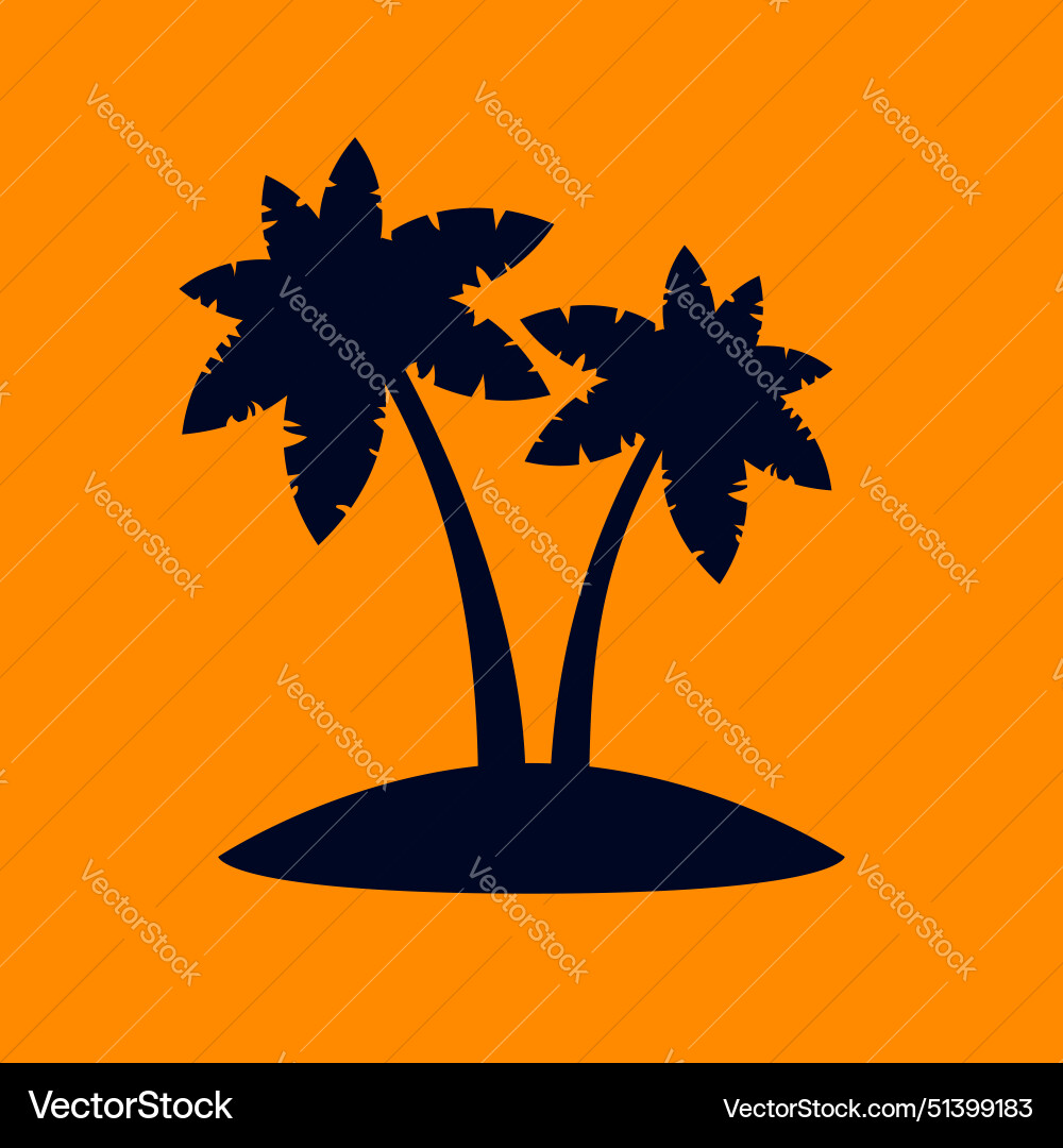 Tropical palm tree Royalty Free Vector Image - VectorStock