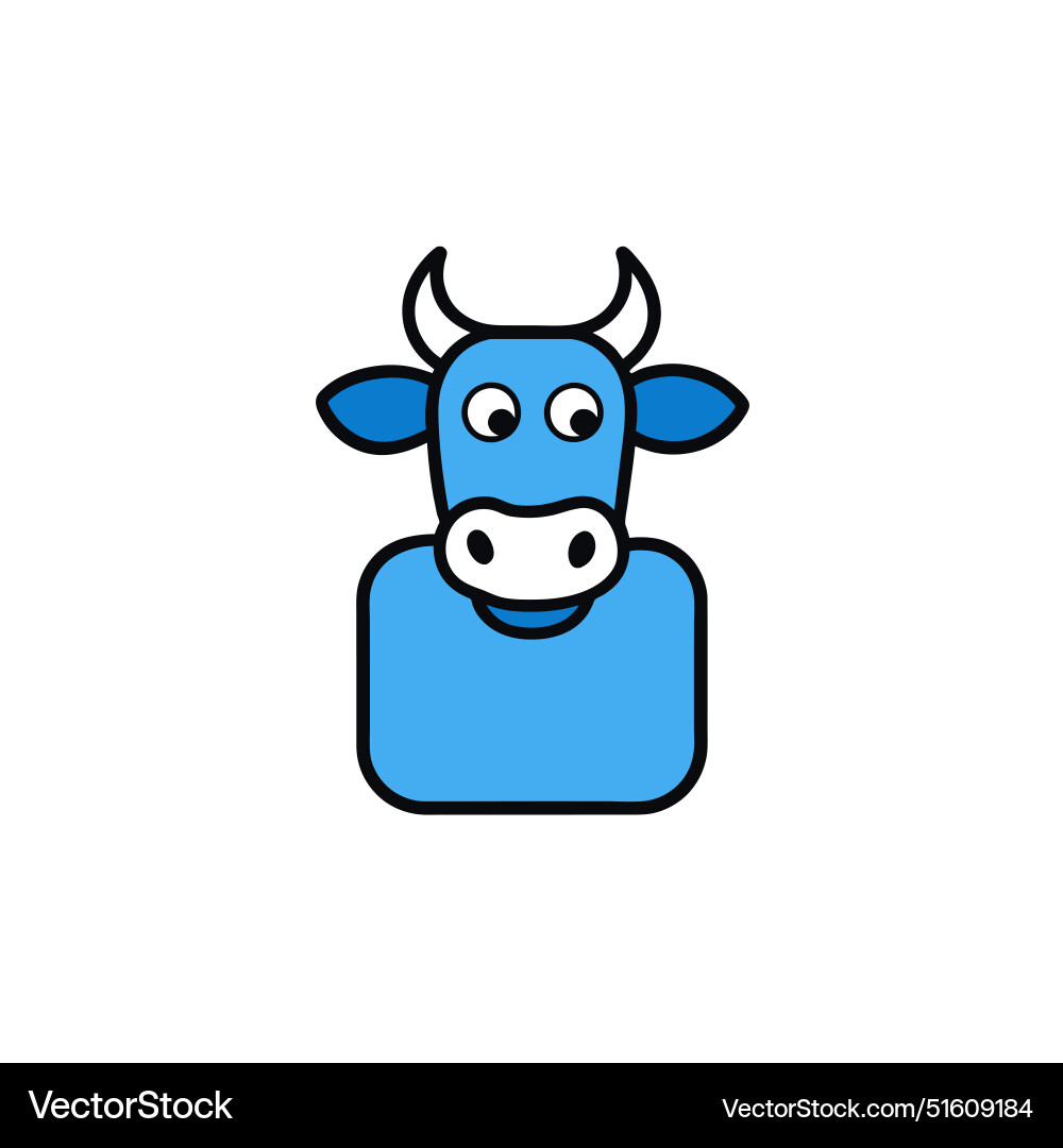 Belgian blue cow speaks icon – Royalty-Free Vector | VectorStock