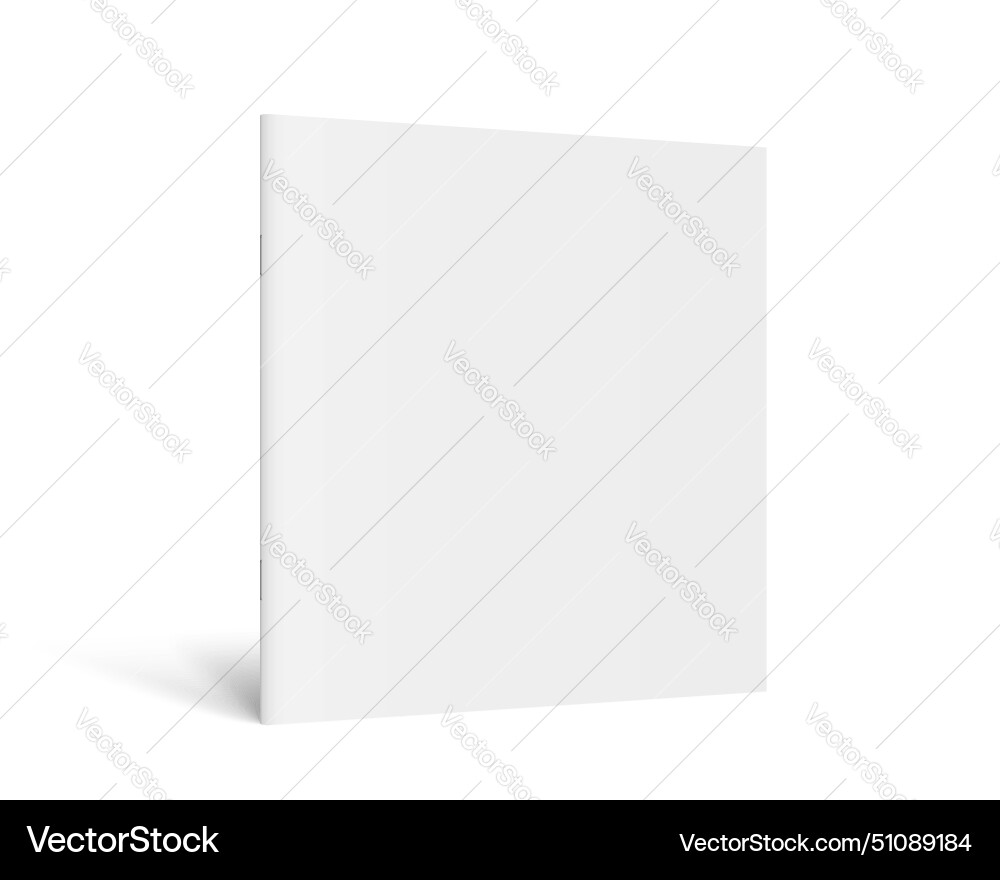 Realistic standing 3d magazine mockup with white Vector Image