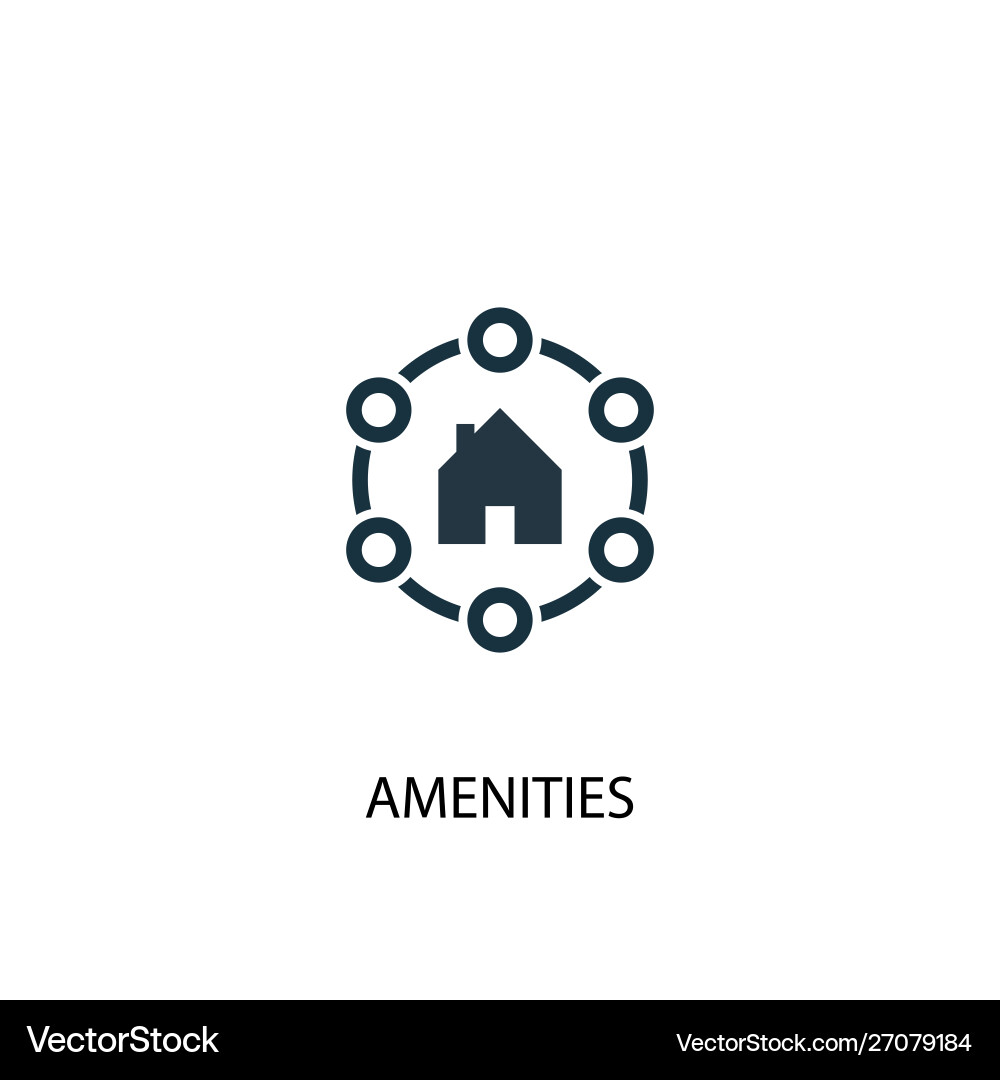 Simple Amenities Icon Royalty Free Vector Image