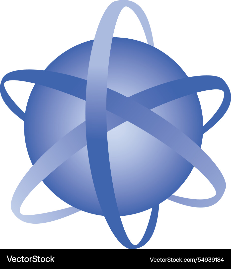 Spinning globe logo template design Royalty Free Vector