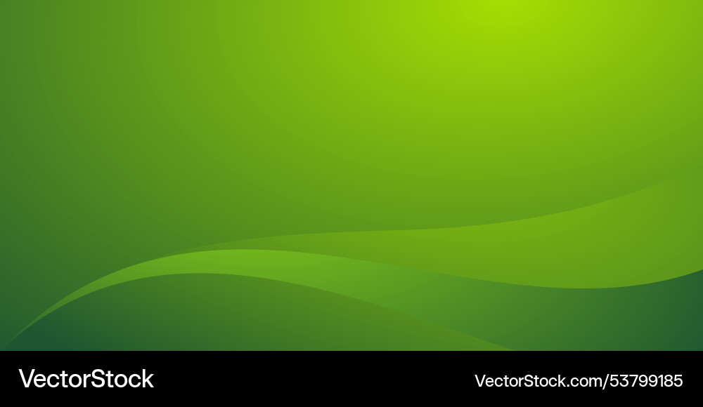 Abstract green color wave modern luxury soft Vector Image
