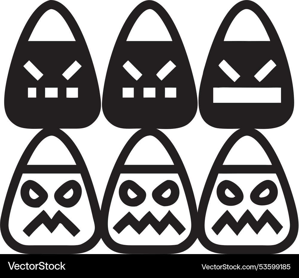 Haunting contrast minimalist horror imagery Vector Image