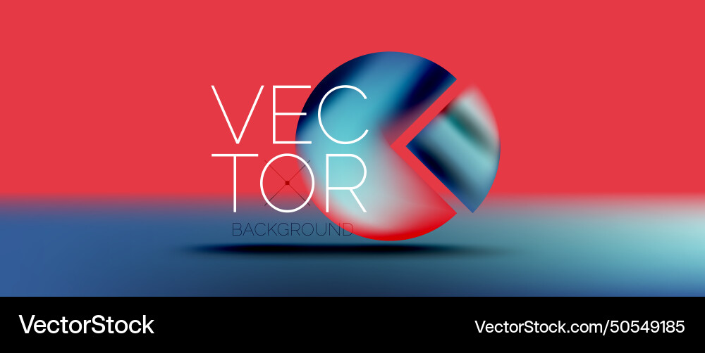 Liquid gradient color geometric shapes and circles