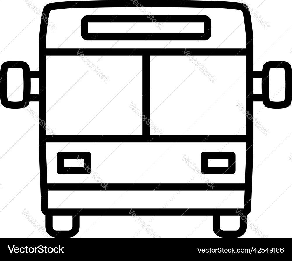 City bus icon Royalty Free Vector Image - VectorStock