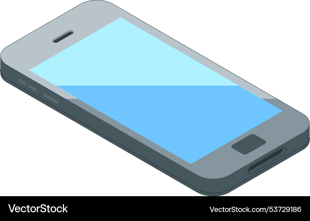 Isometric smartphone icon mobile touch screen Vector Image
