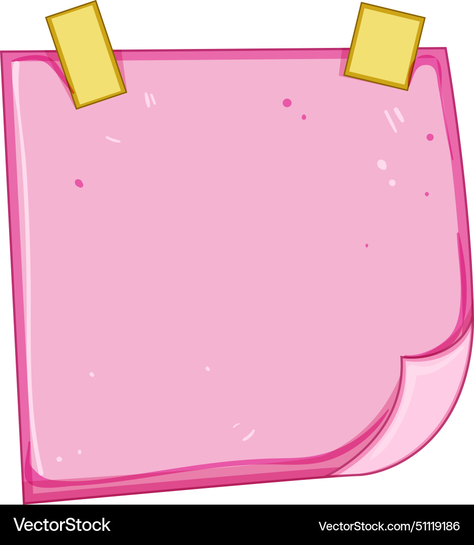 Organize pinned paper notes cartoon Royalty Free Vector