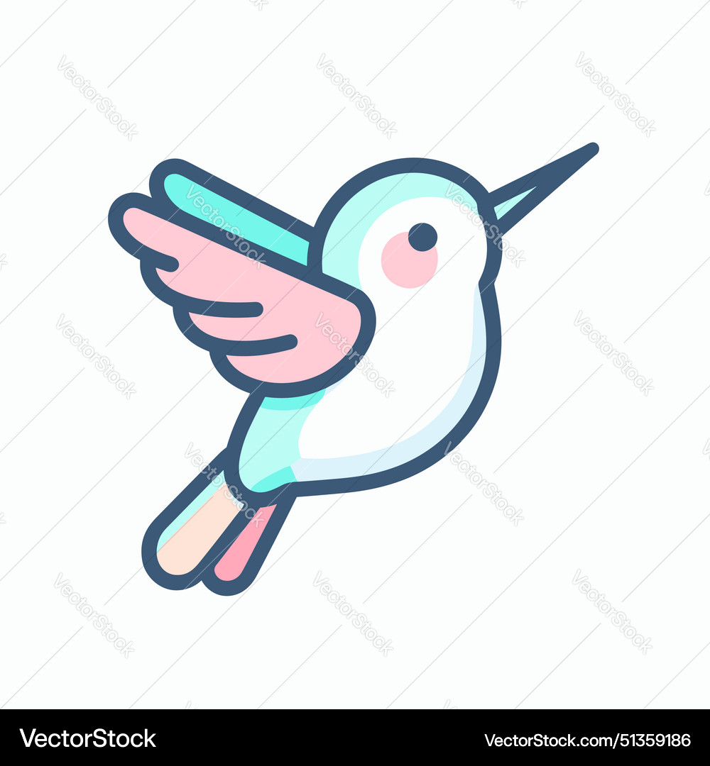 Simple hummingbird Royalty Free Vector Image - VectorStock