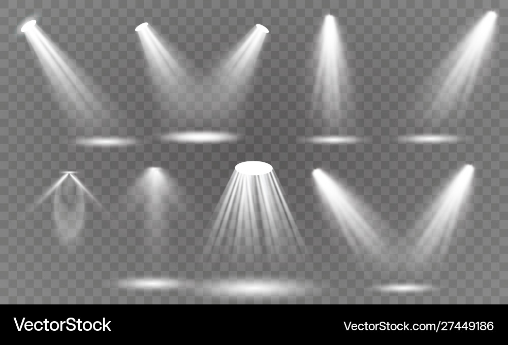 Spotlight light effect Royalty Free Vector Image