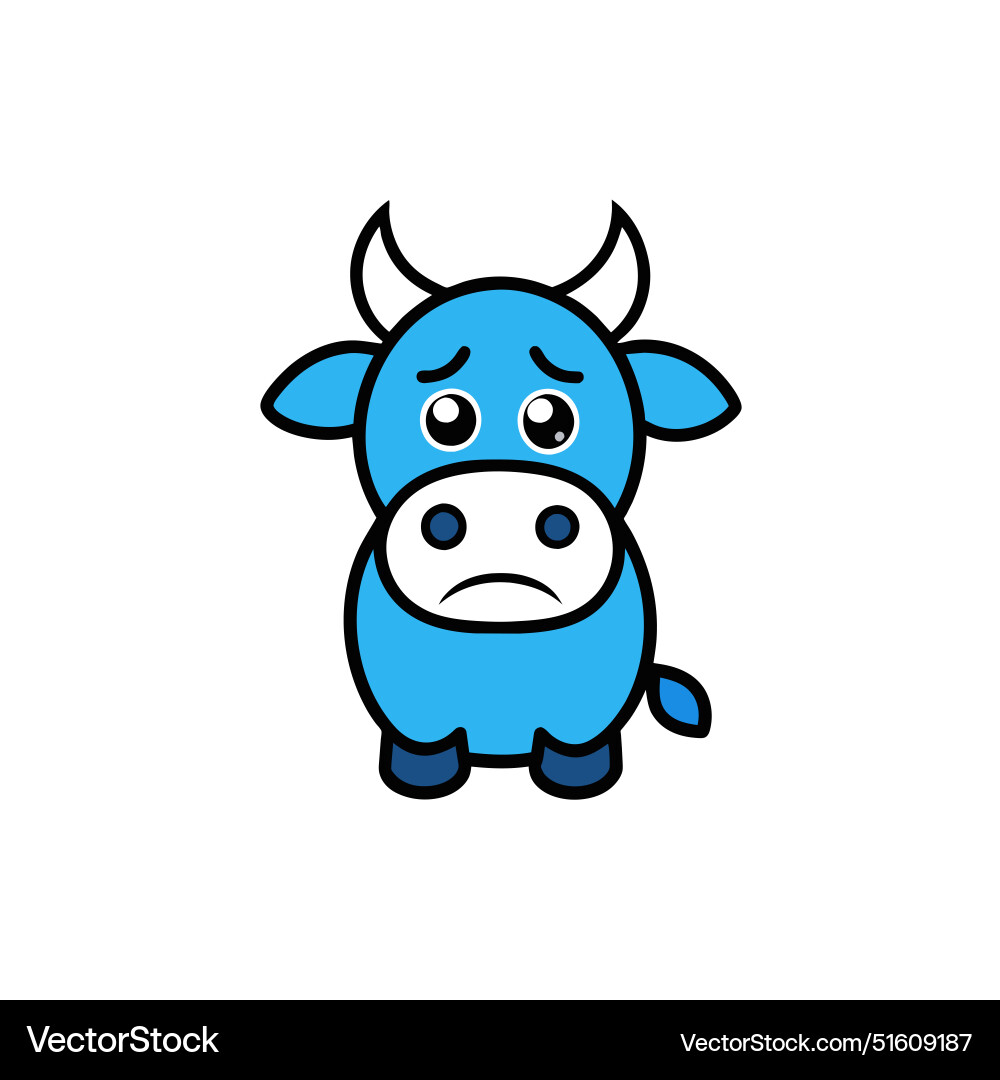 Belgian blue cow walks icon Royalty Free Vector Image