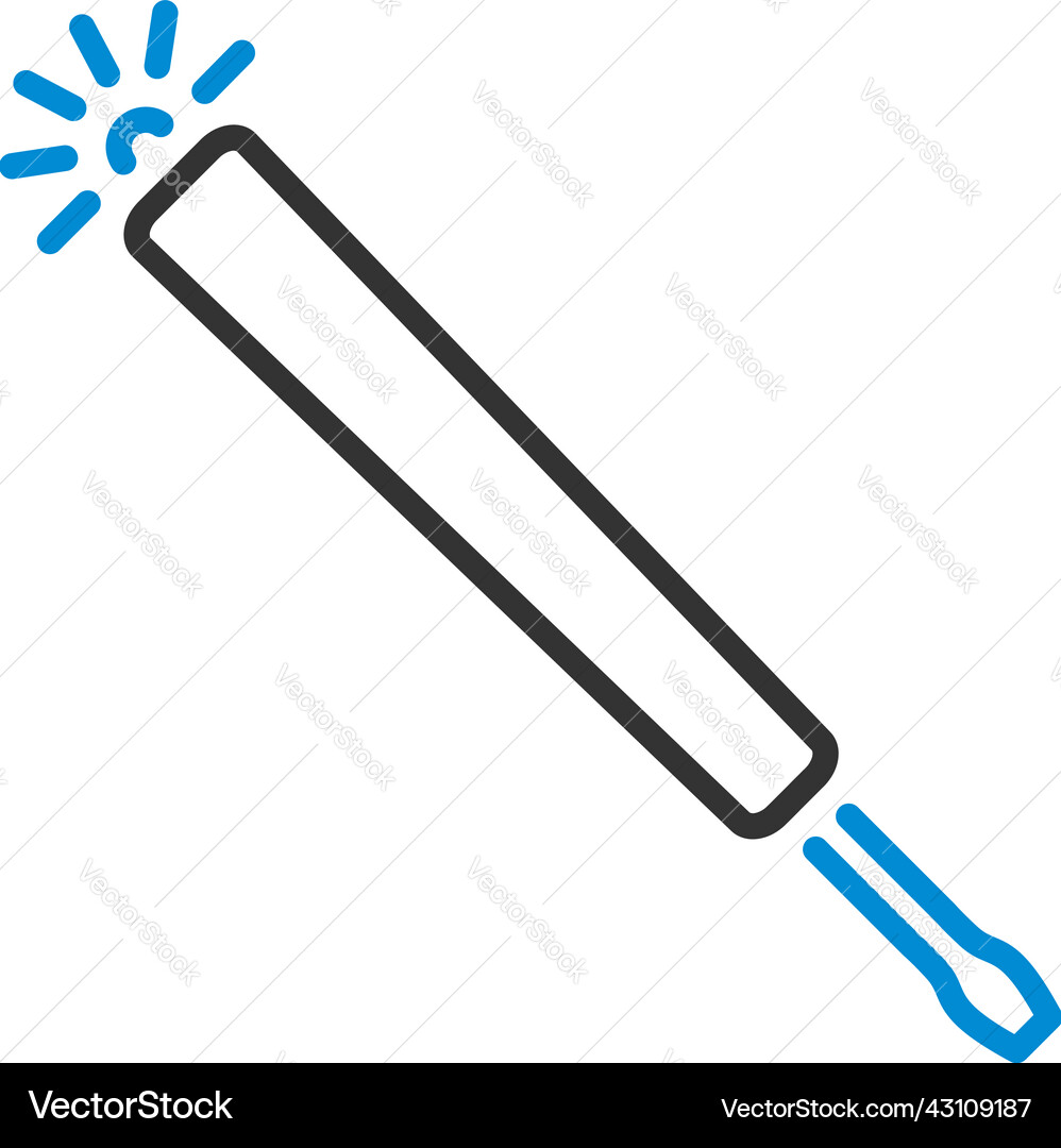 Electricity test screwdriver icon Royalty Free Vector Image