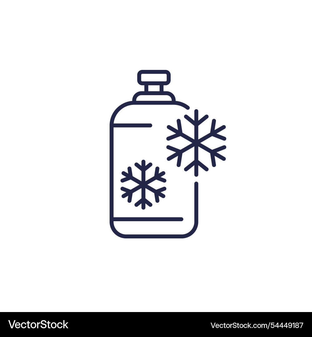 Freon line icon refrigerant gas tank Royalty Free Vector