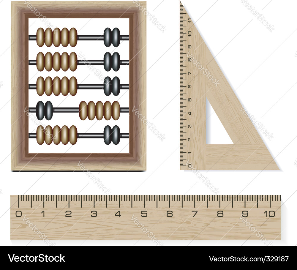 Wooden abacus Royalty Free Vector Image - VectorStock