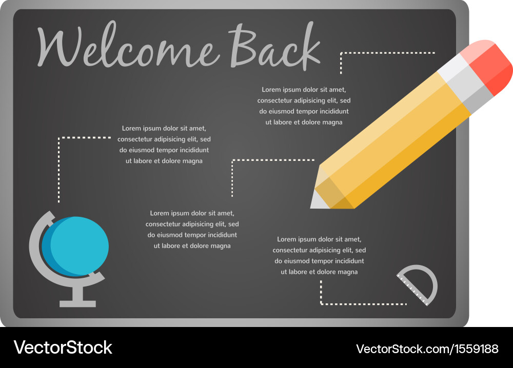 Back to school infographics Royalty Free Vector Image