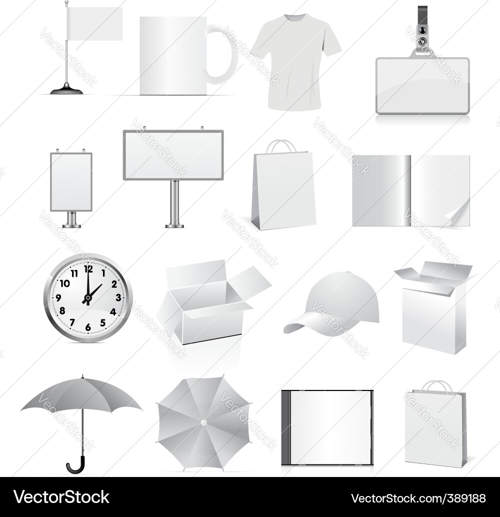 Corporate Branding Elements Royalty Free Vector Image