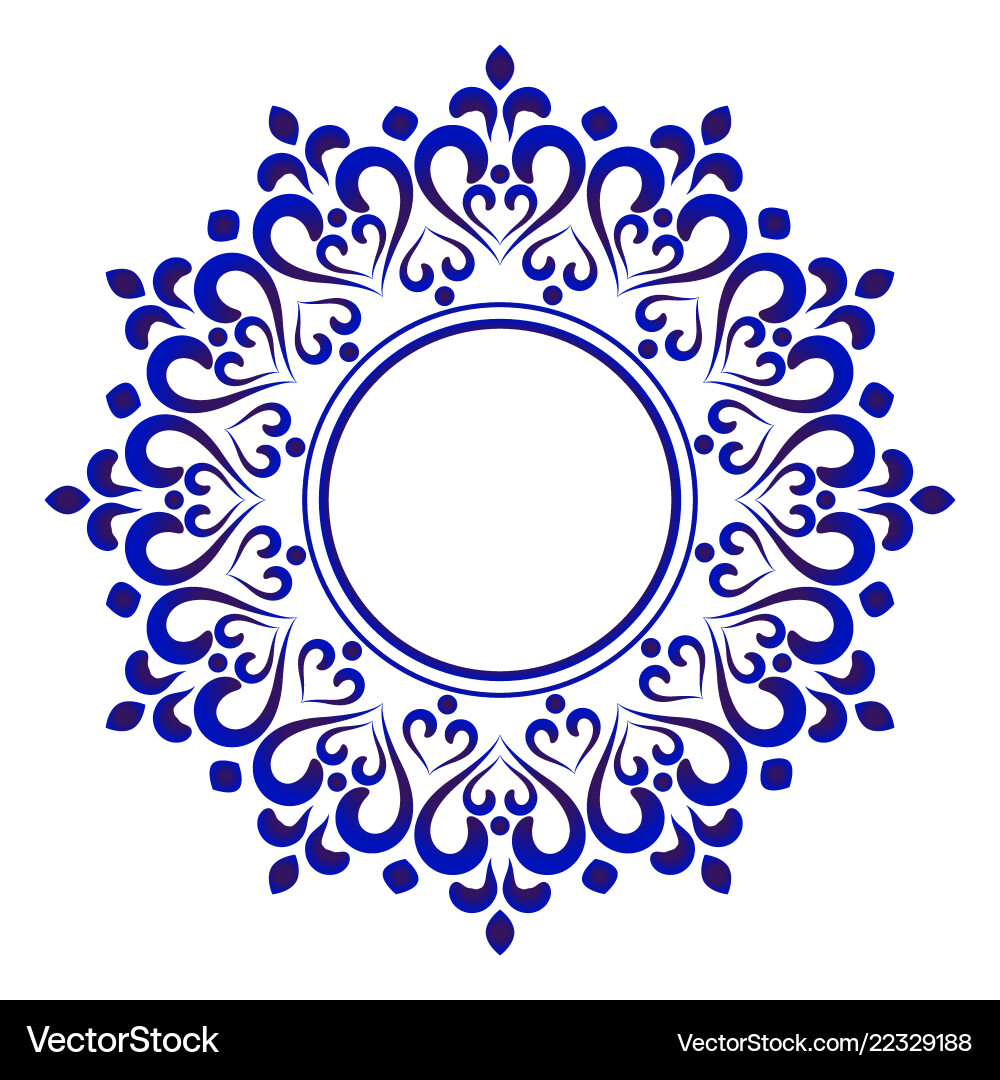 Decorative round Royalty Free Vector Image - VectorStock