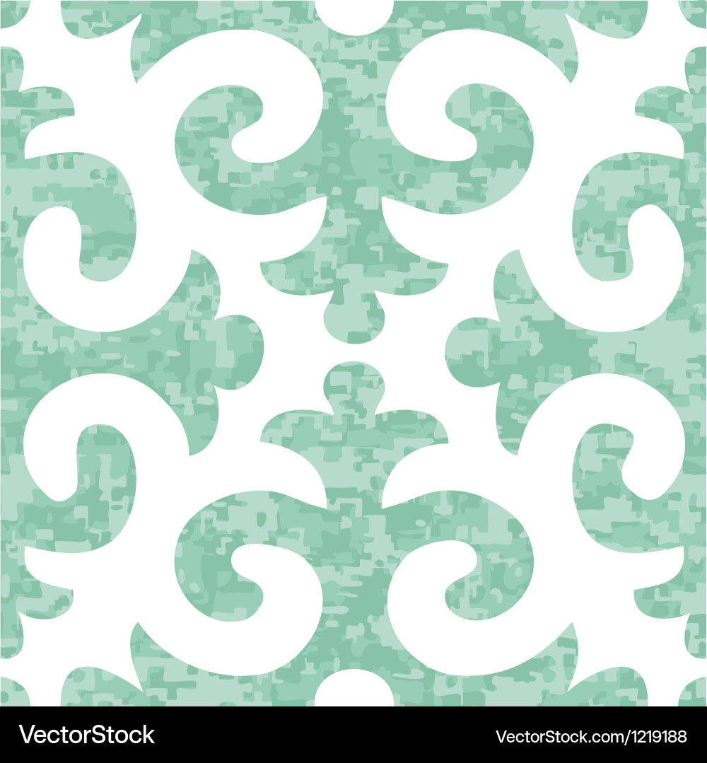 Fleur de Lis Shyrdak Pattern Royalty Free Vector Image