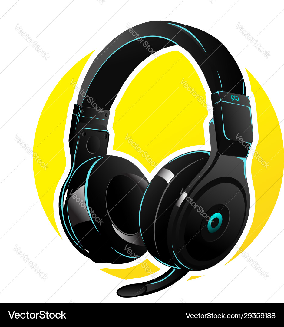 Headphone Royalty Free Vector Image - VectorStock