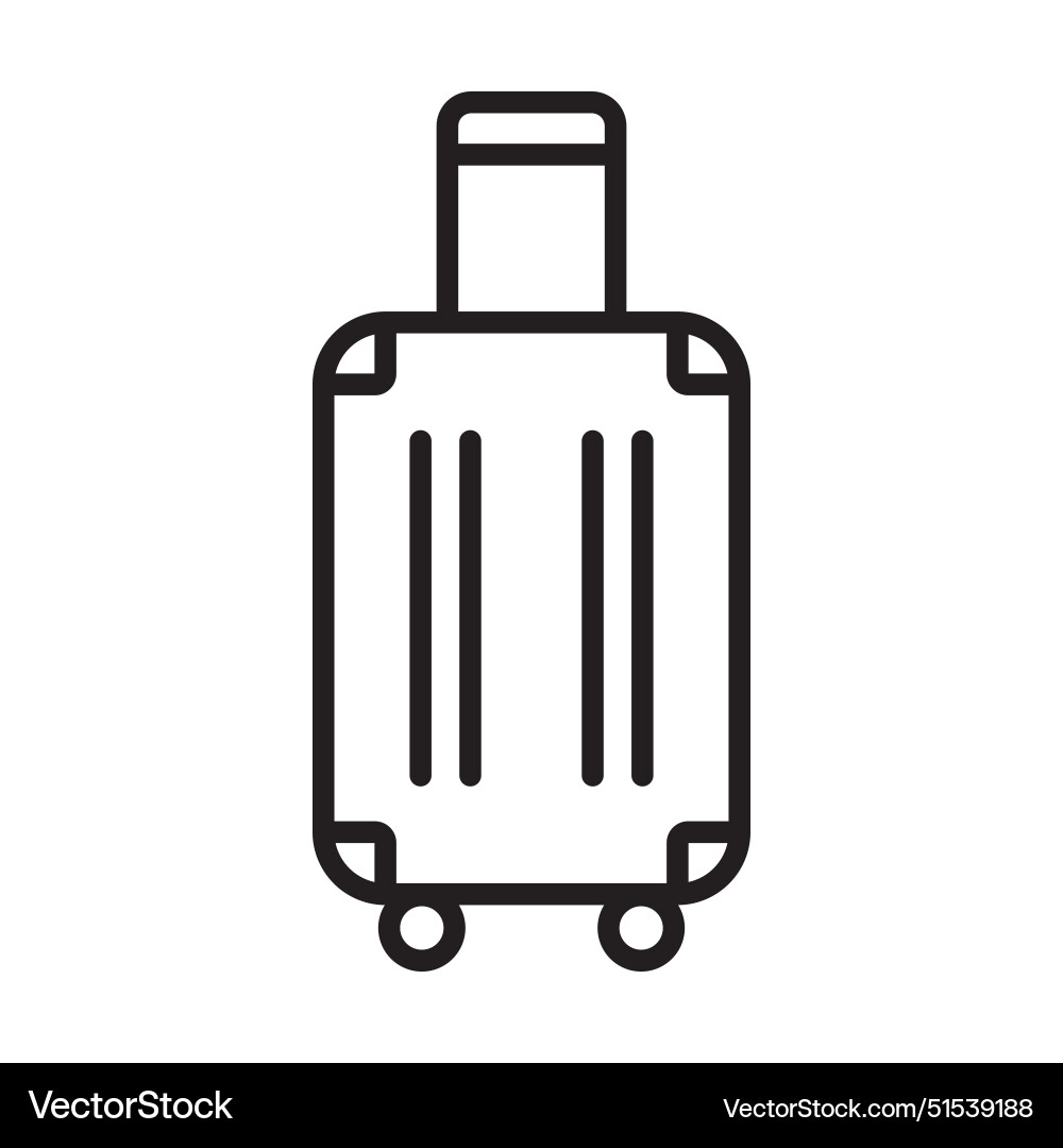 Suitcase icon symbol Royalty Free Vector Image