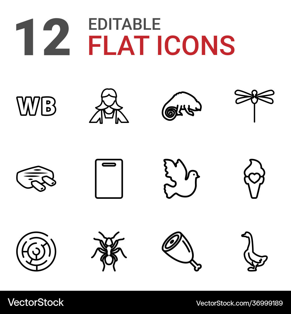 12 logo icons Royalty Free Vector Image - VectorStock