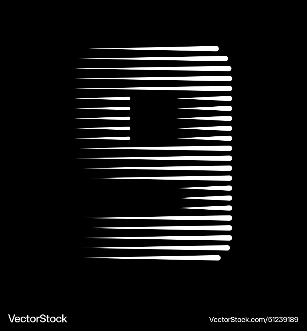 9 number lines logo icon Royalty Free Vector Image