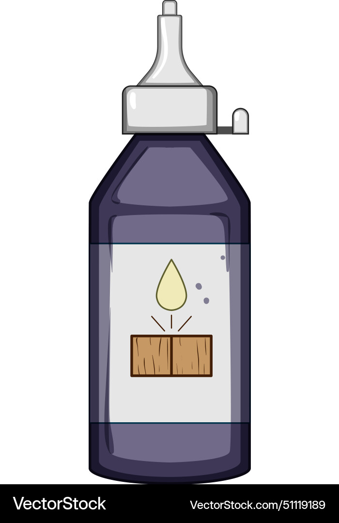 Adhesive wood glue cartoon Royalty Free Vector Image