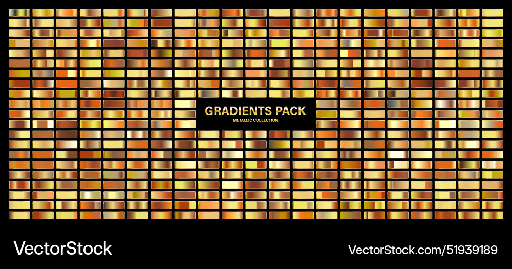Bronze copper orange glossy gradient metal foil Vector Image