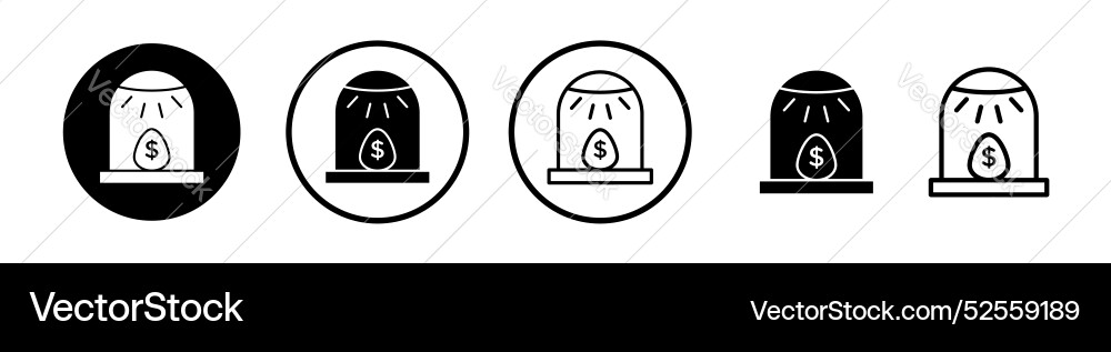 Business incubator icon set on white background Vector Image