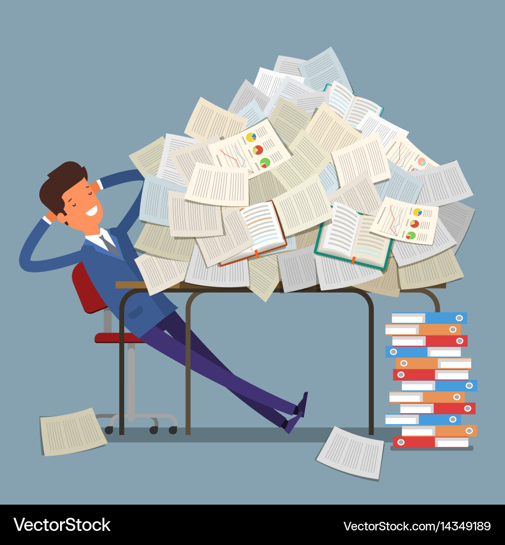 Concept of workload Royalty Free Vector Image - VectorStock