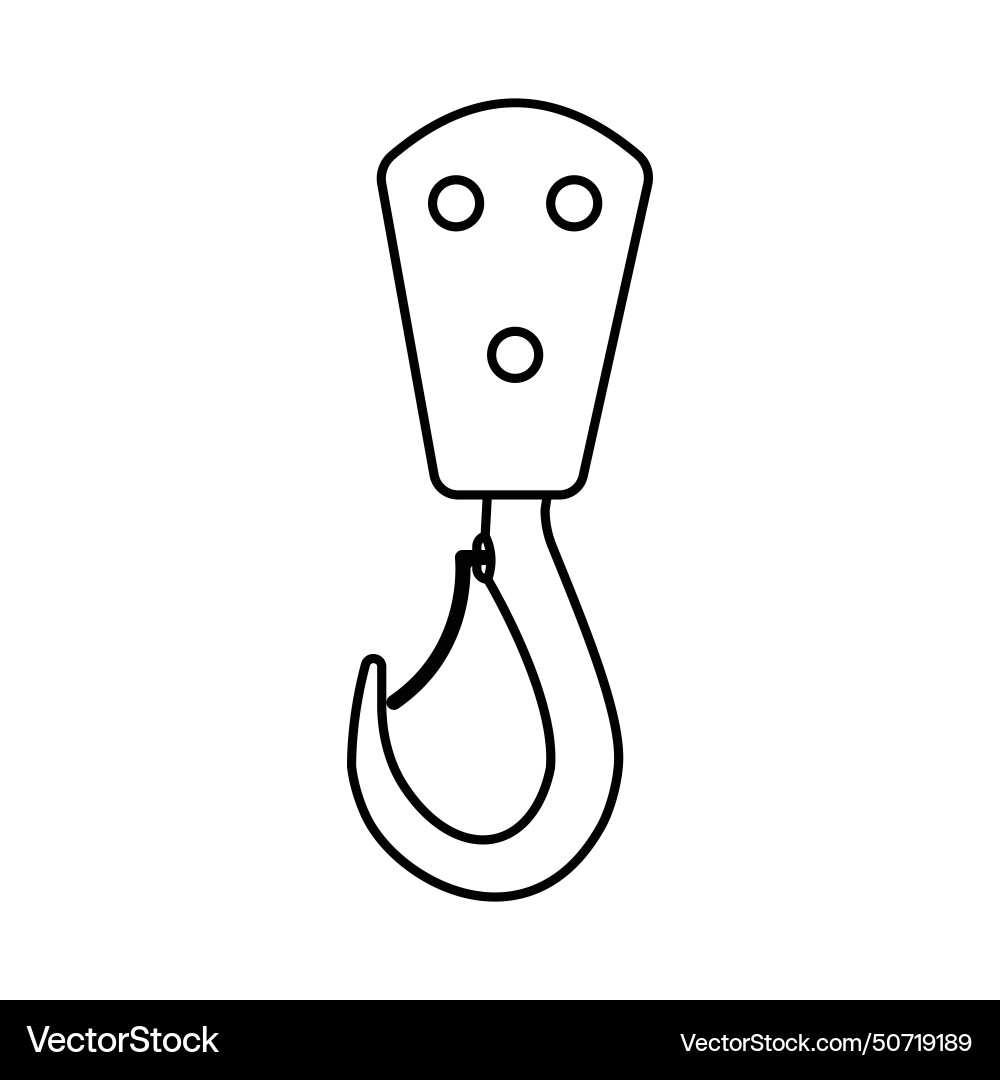 Crane hook icon Royalty Free Vector Image - VectorStock