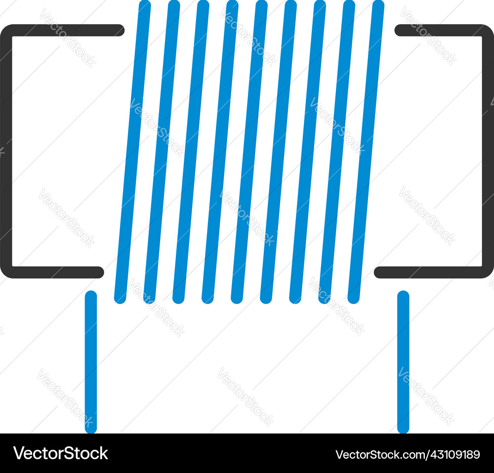 Inductor coil icon Royalty Free Vector Image - VectorStock