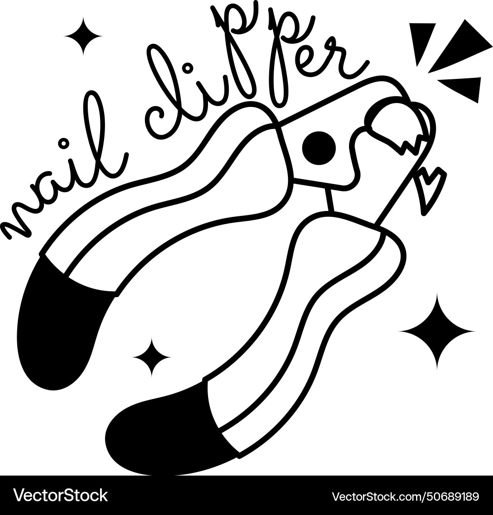Nail clipper Royalty Free Vector Image - VectorStock