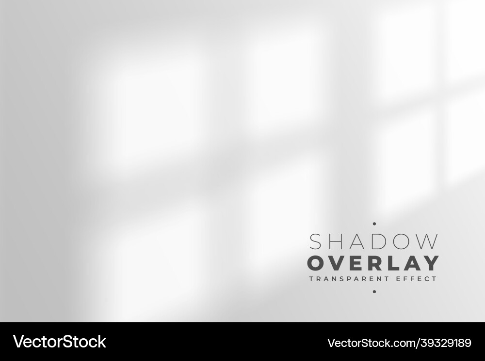 Realistic shadow overlay effect of room window Vector Image