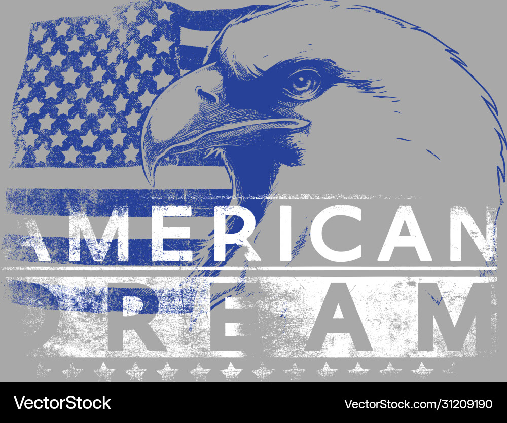 American dream Royalty Free Vector Image - VectorStock
