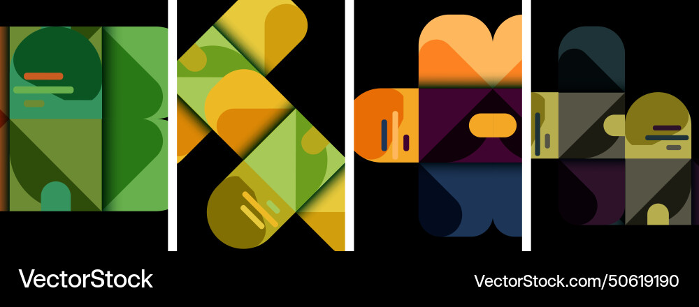 Balance movement geometric backgrounds poster Vector Image