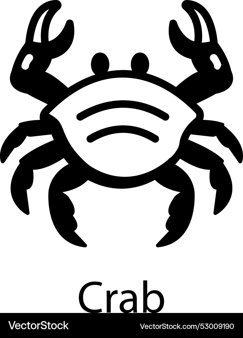 Crab Royalty Free Vector Image - VectorStock