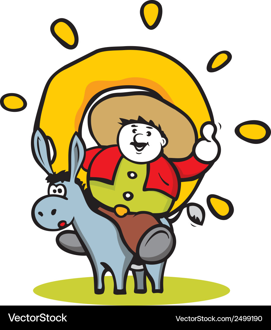 Donut man logo Royalty Free Vector Image - VectorStock