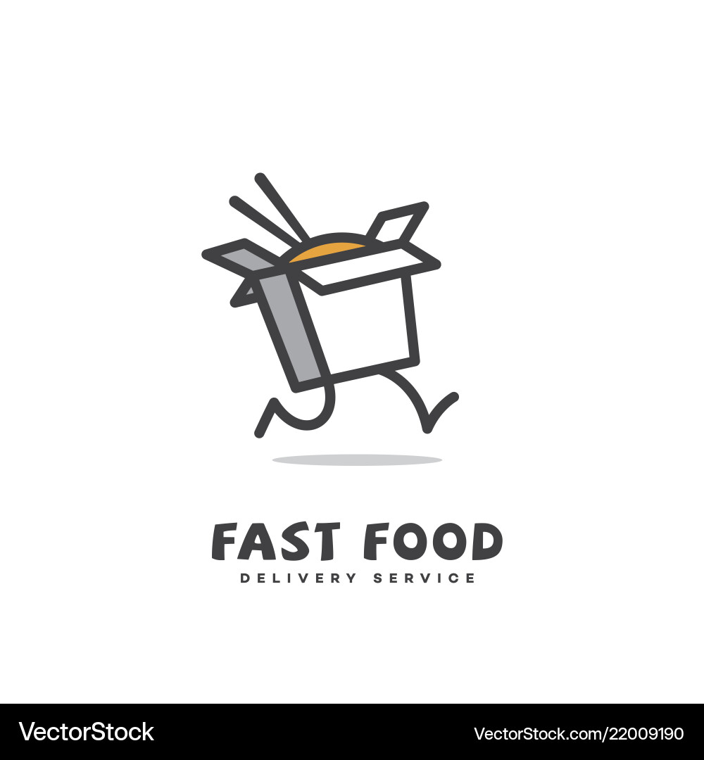 Fast food logo Royalty Free Vector Image - VectorStock