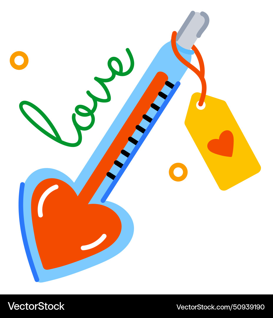 Love scale Royalty Free Vector Image - VectorStock