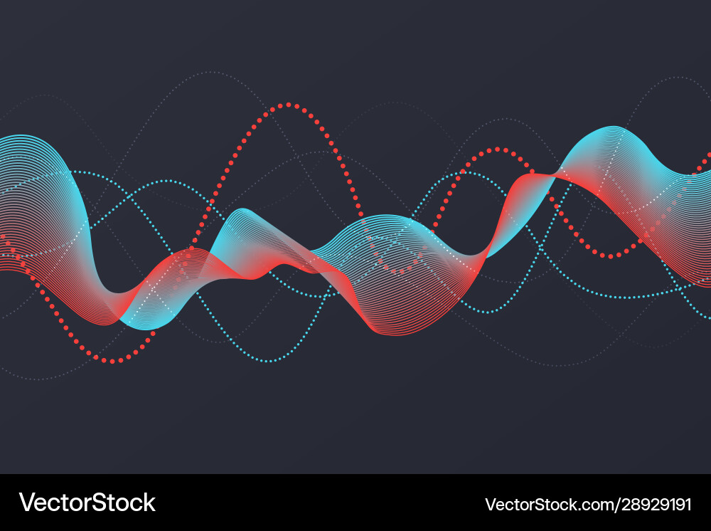 Abstract Soundwave Background Royalty Free Vector Image