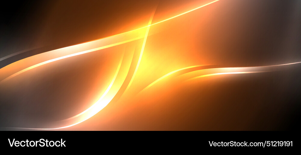 Amber gas wave resembling an astronomical object Vector Image