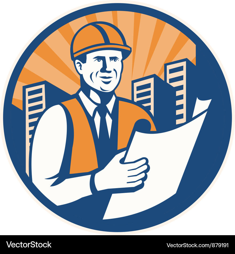 Construction engineer Royalty Free Vector Image