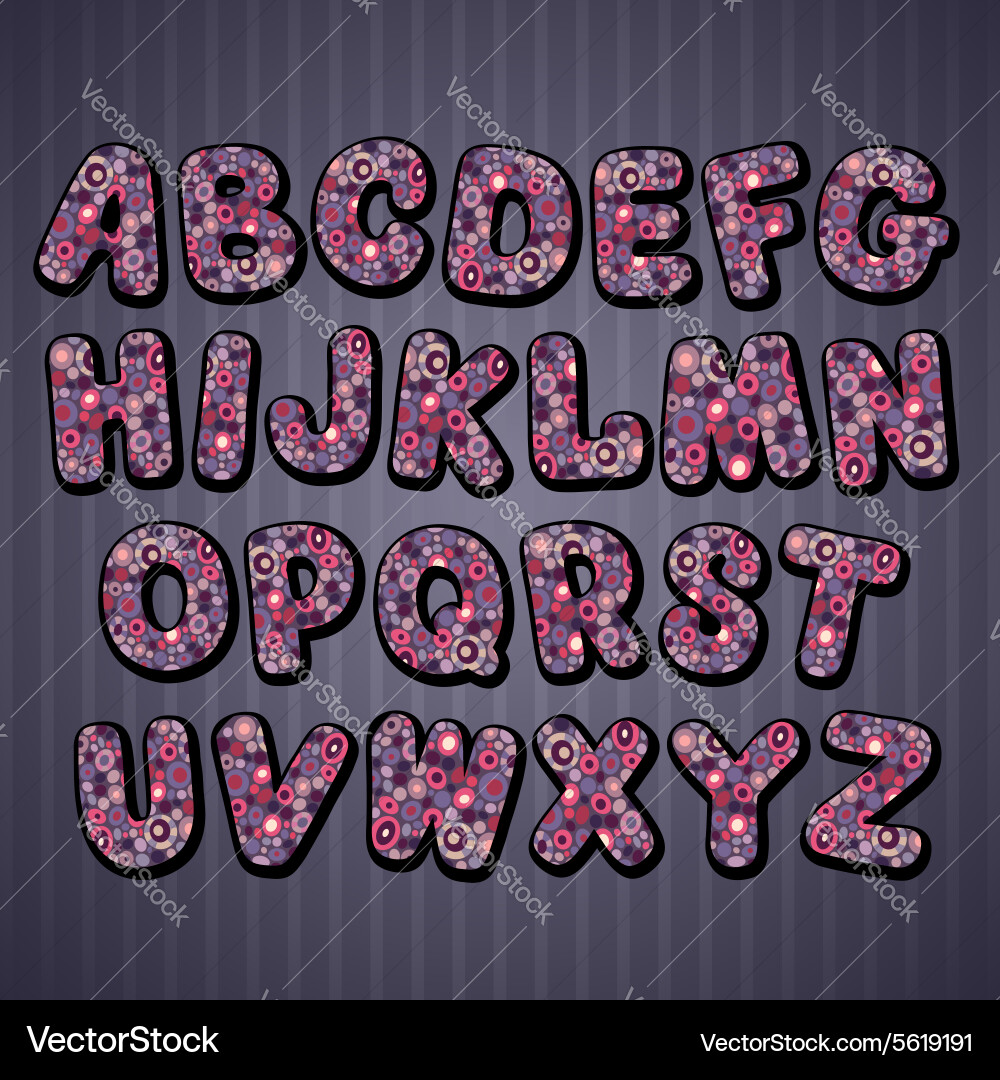 Hand drawn cartoon doodle font Royalty Free Vector Image Hand drawn cartoon doodle font Royalty Free Vector Image
