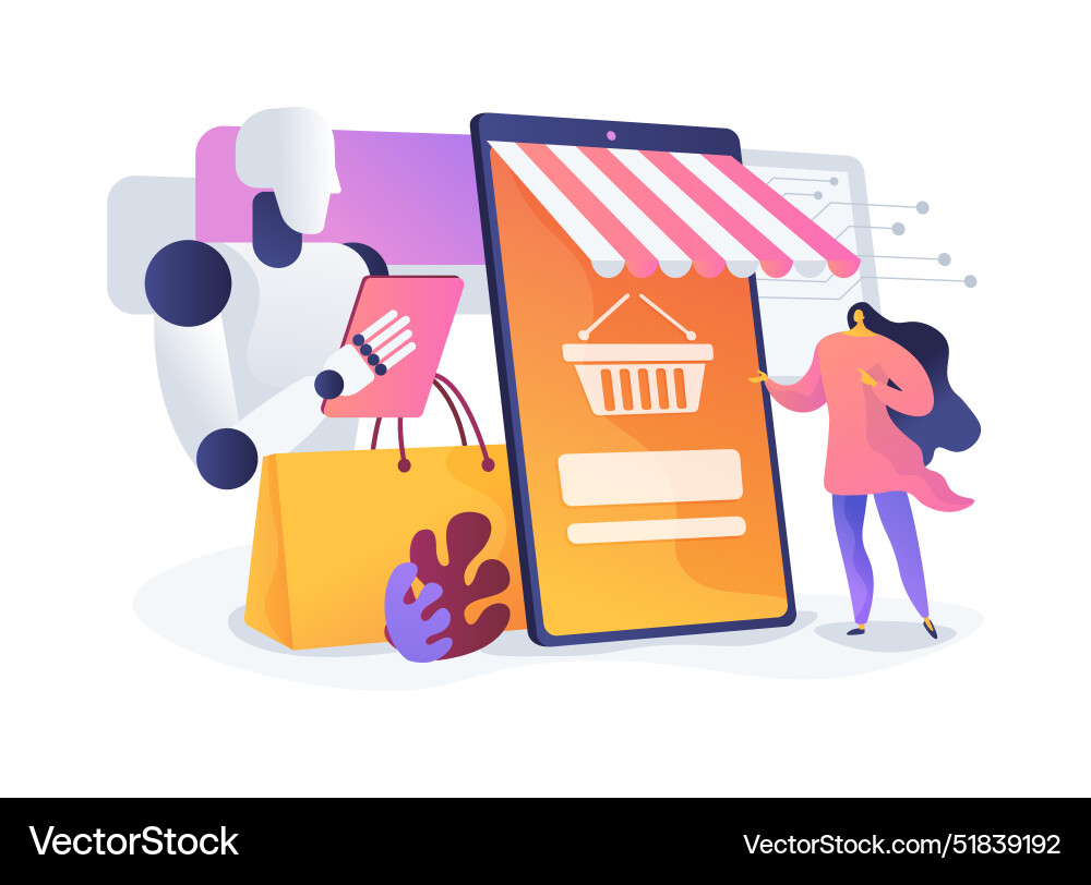 Ai-driven personalized product suggestions Vector Image