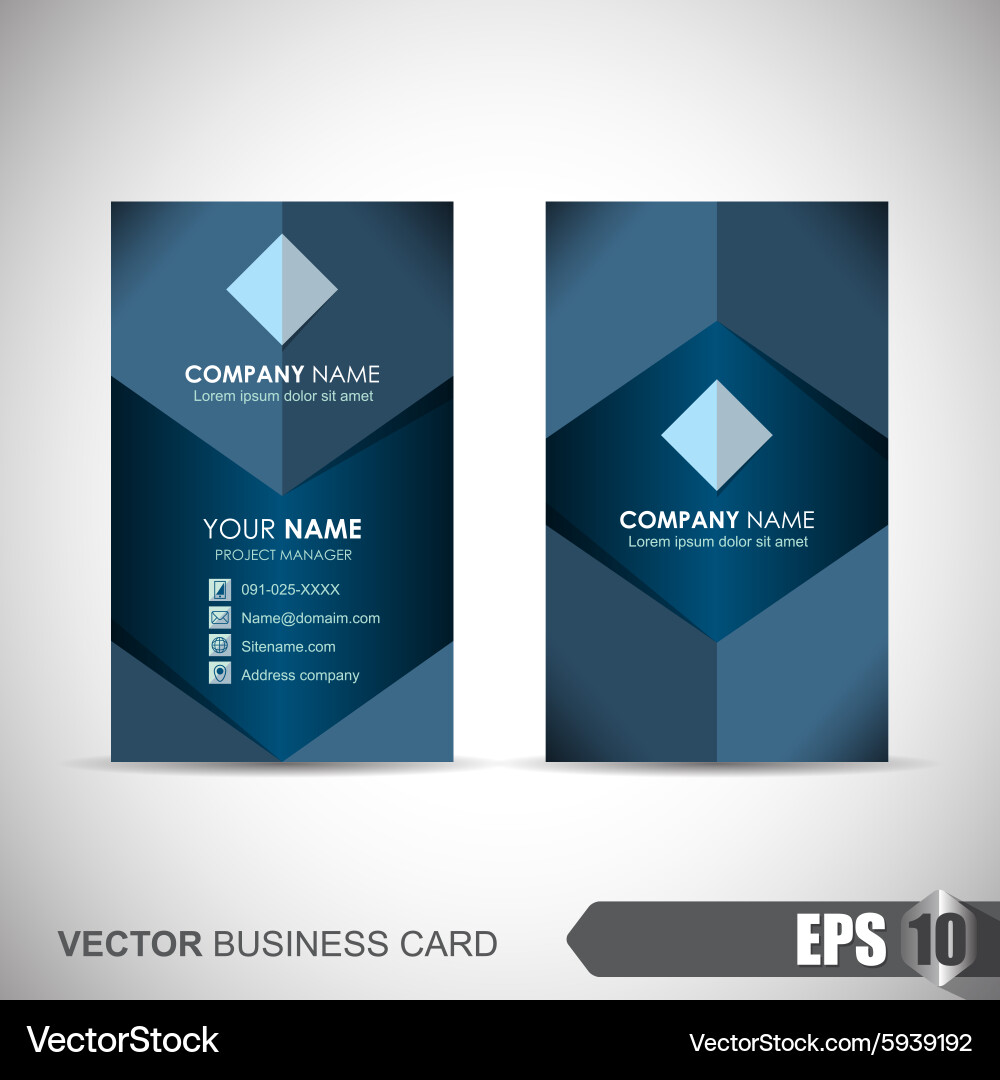 Business card 004 Royalty Free Vector Image - VectorStock