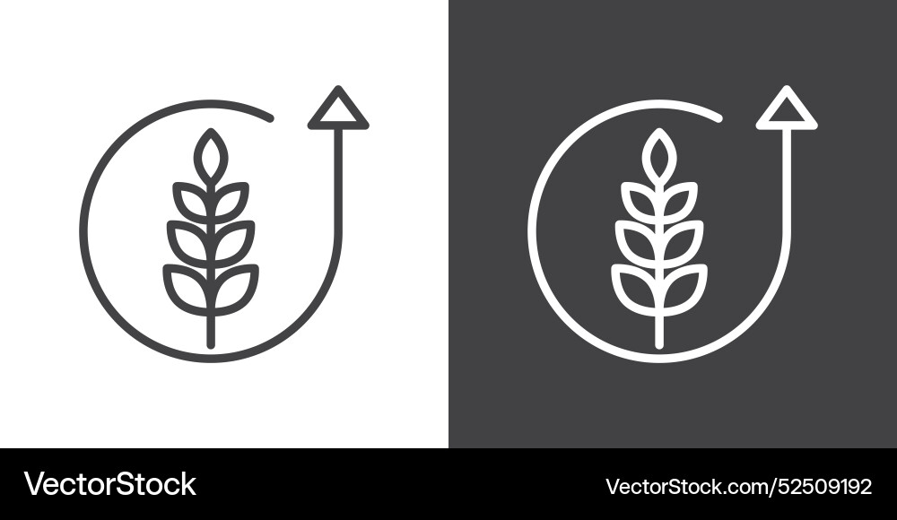 High fiber food icon Royalty Free Vector Image